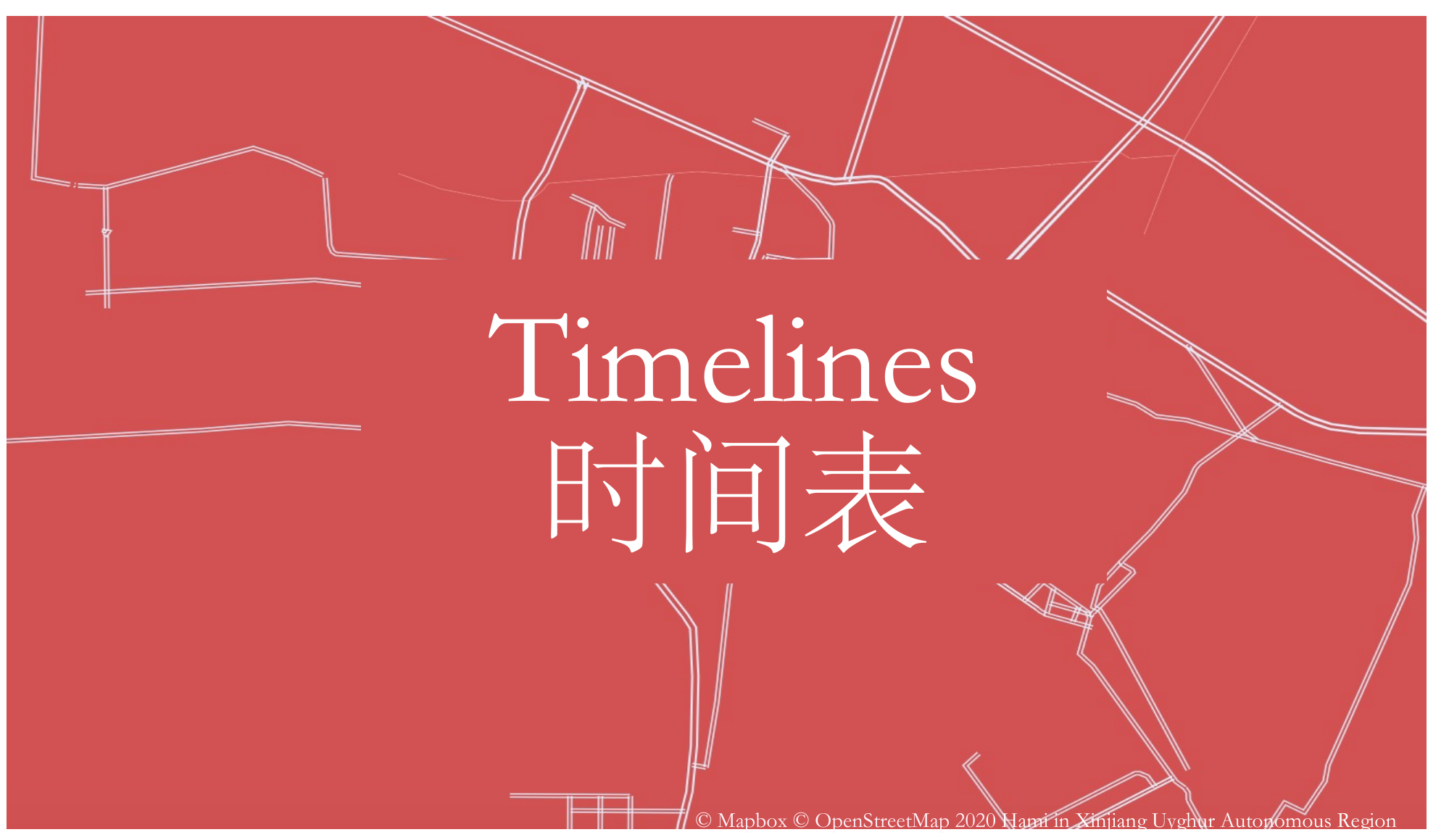 Timelines - Xinjiang Documentation Project